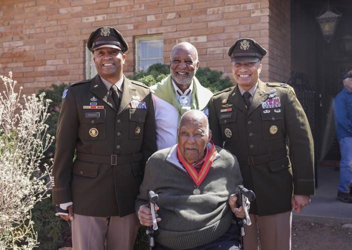 100-year-old veteran celebrates birthday with Fort Bliss brass | Local ...