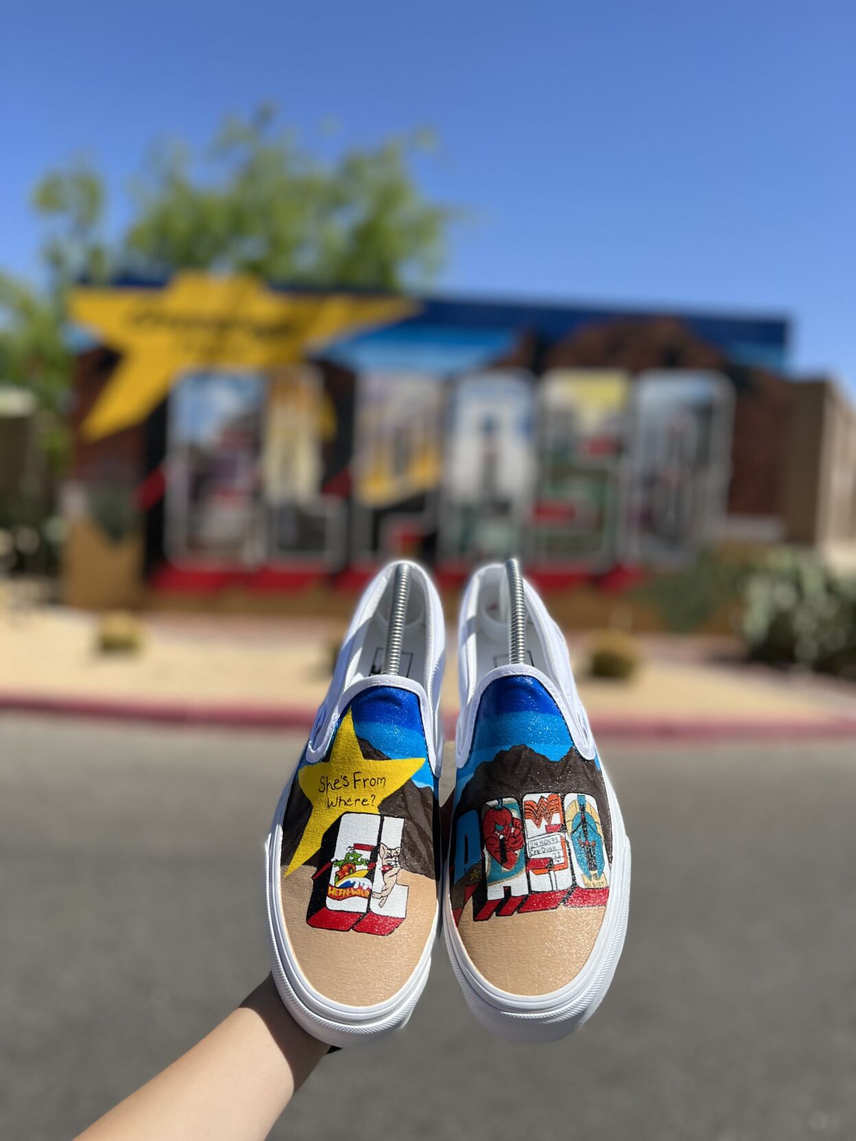 El Paso's Carla Padilla turns sneakers into works of art | Magazine ...