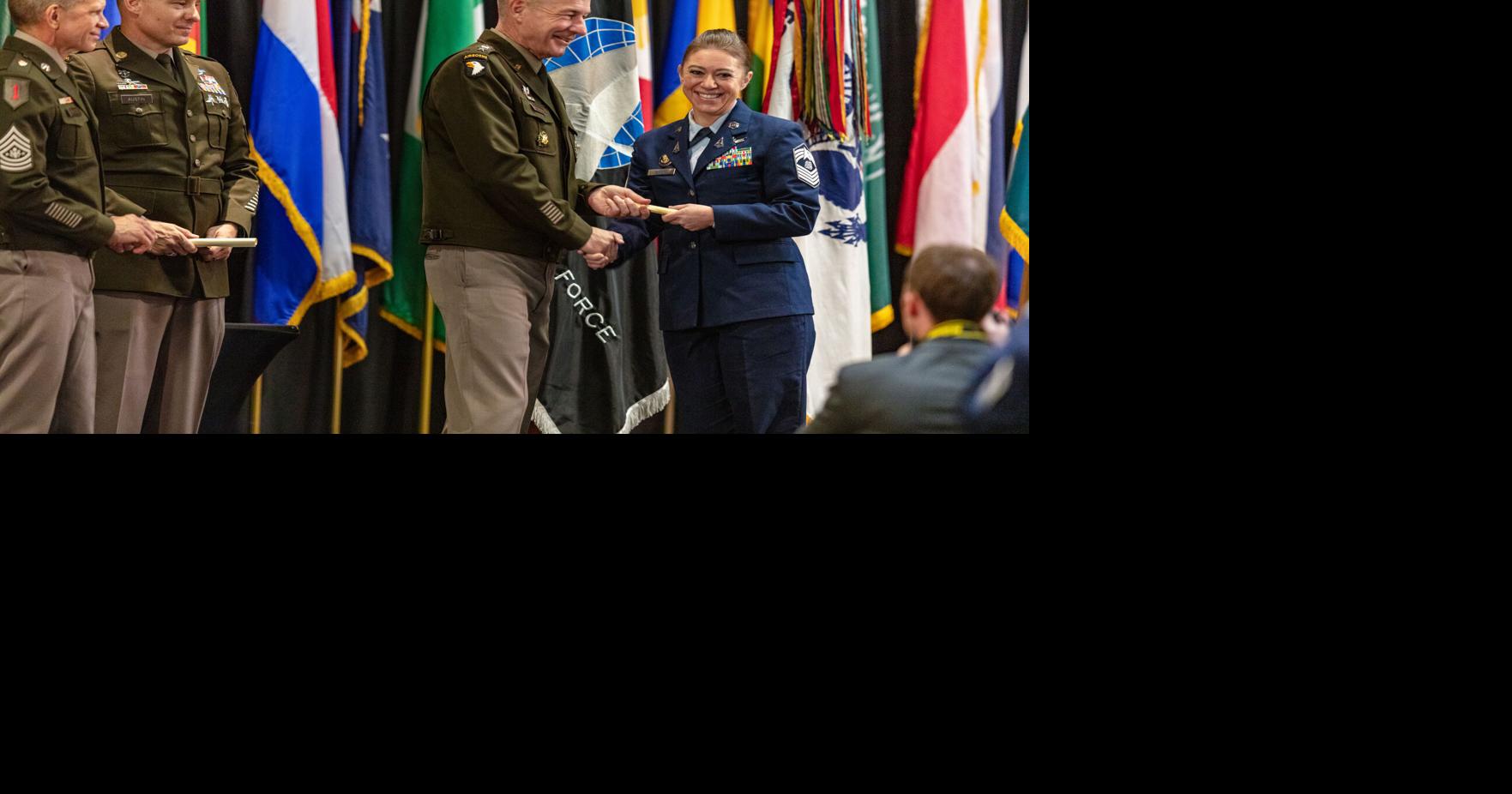 Photo: A first for the Space Force and the Sergeants Major Academy ...