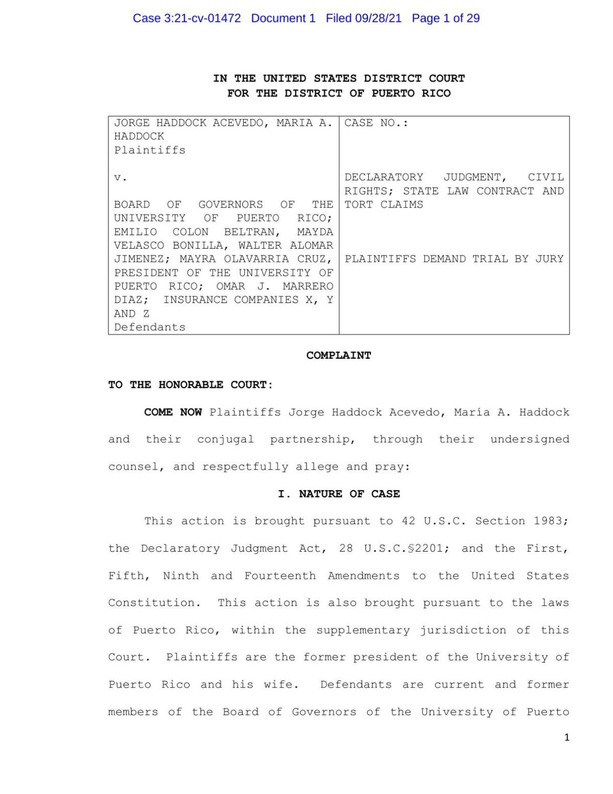 El expresidente de la UPR, Jorge Haddock, demanda a la universidad por ...