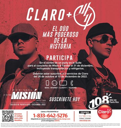 Claro llevará a dos familias al concierto de Wisin y Yandel el día de ...