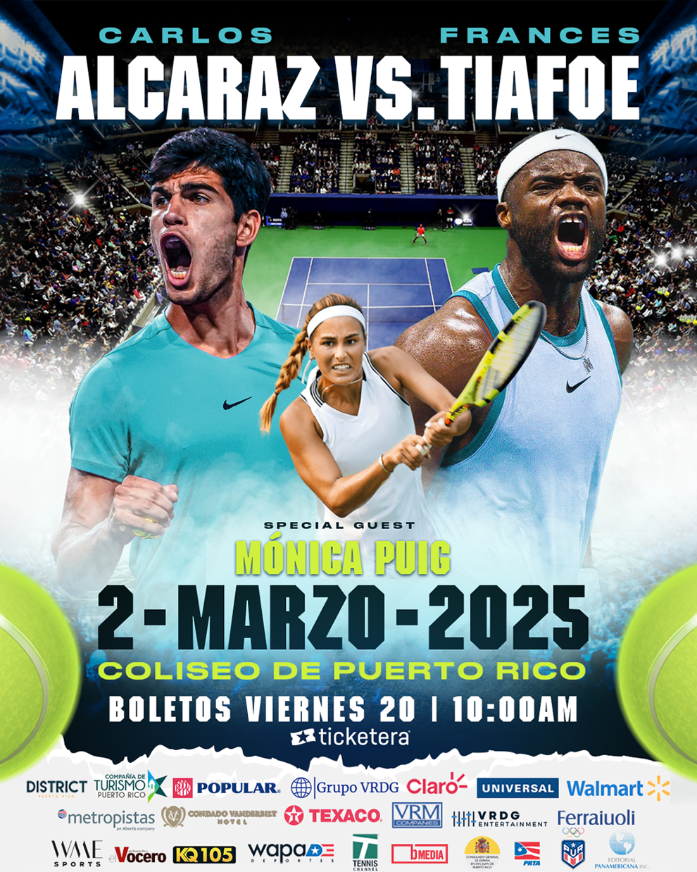 Carlos Alcaraz y Frances Tiafoe se enfrentarán en "Batalla de Leyendas ...