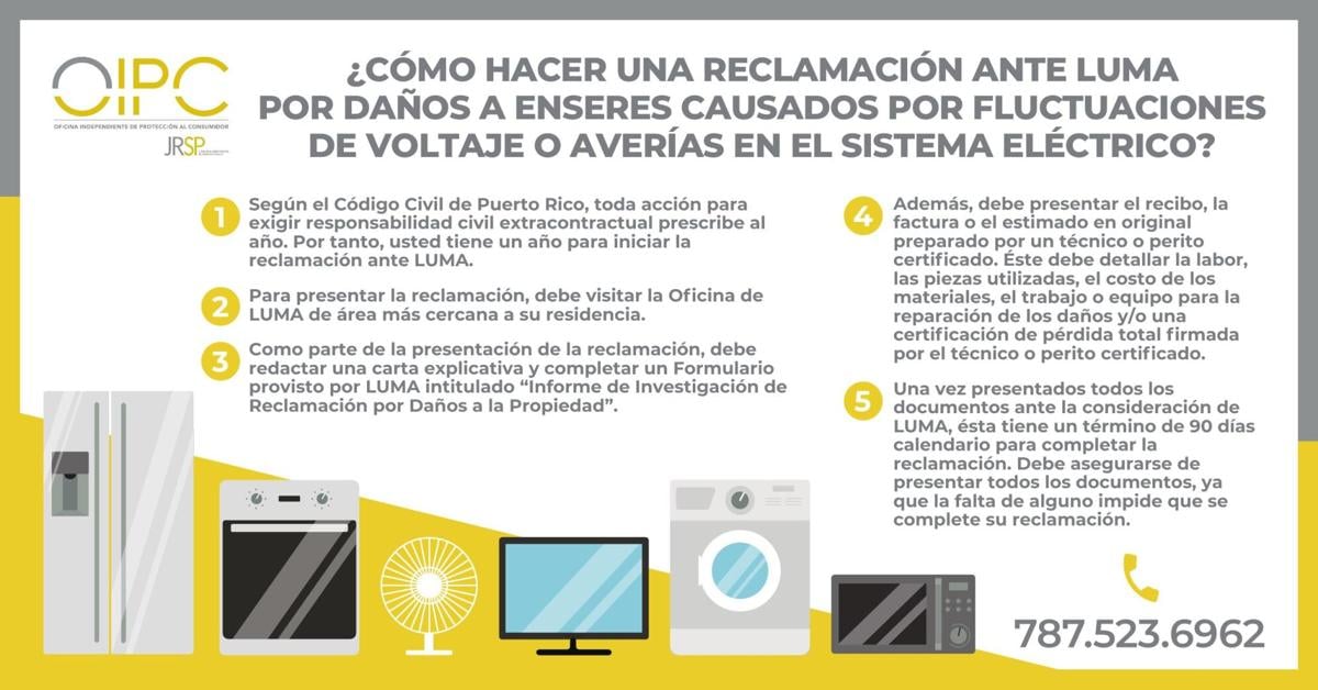 La misión de obtener el formulario para reclamarle a LUMA daños a ...