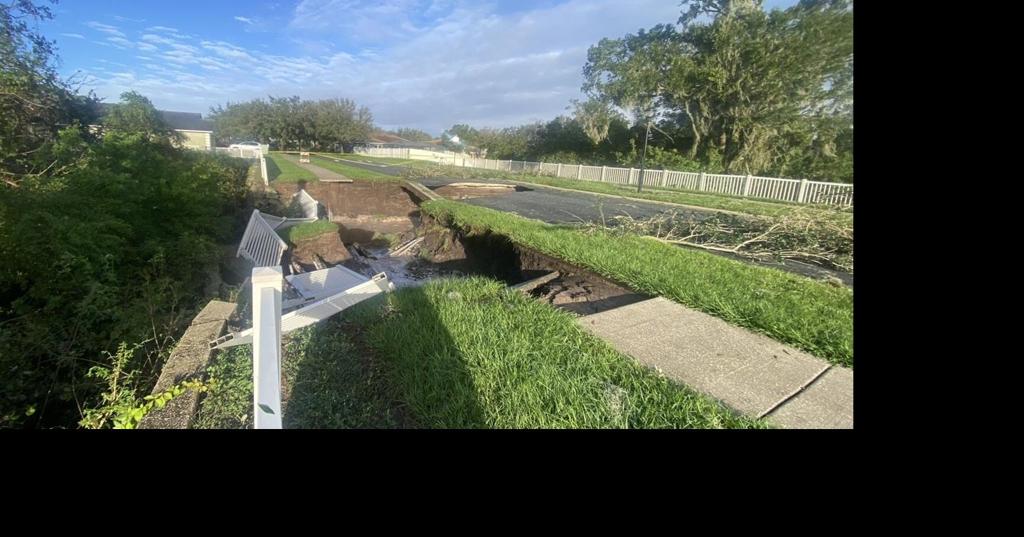 Aparecen sumideros en Florida tras paso del huracán Milton | Huracán ...