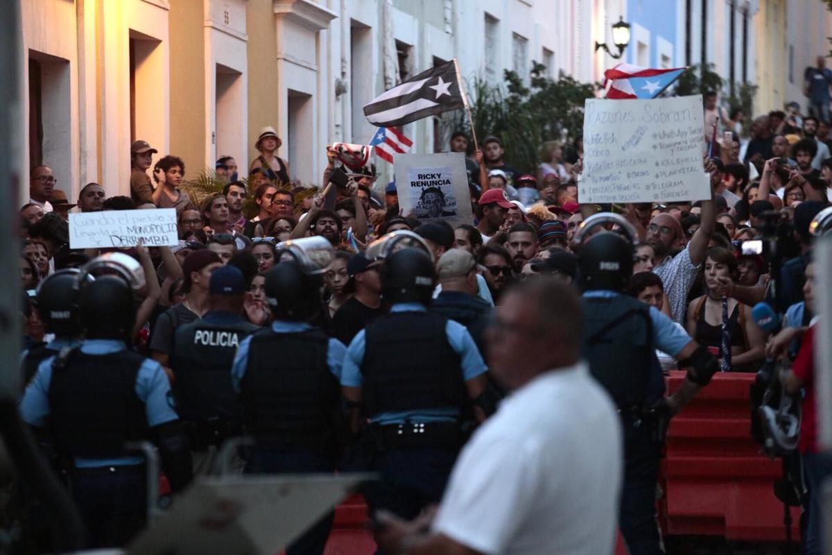 Pics from San Juan, PR about the massive Protests & Riots. Not covered ...