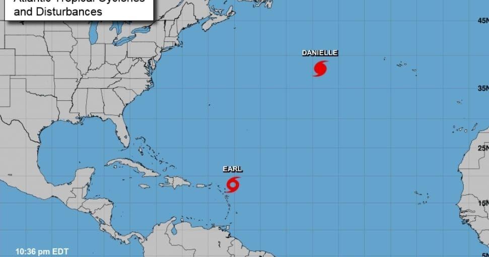 Se forma la tormenta tropical Earl cerca de Puerto Rico | El Tiempo ...