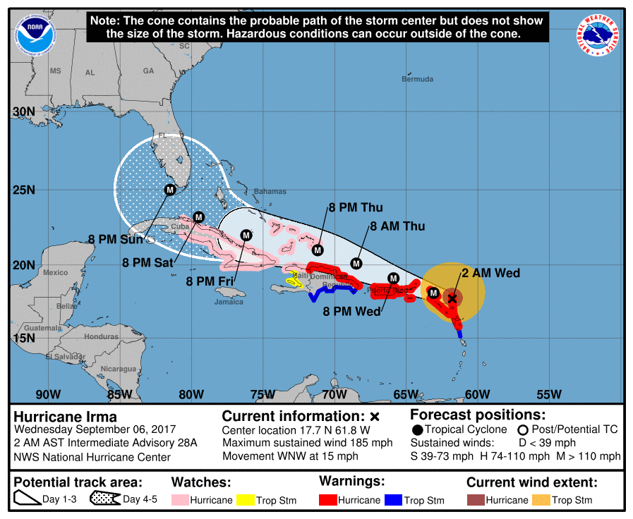 Huracán Irma se mantiene peligroso en ruta a Puerto Rico | ACTUALIDAD ...
