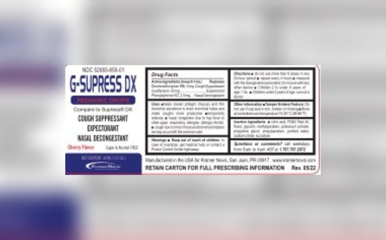 G-Supress DX Pediatric Drops Cough Suppressant Expectorant Nasal ...
