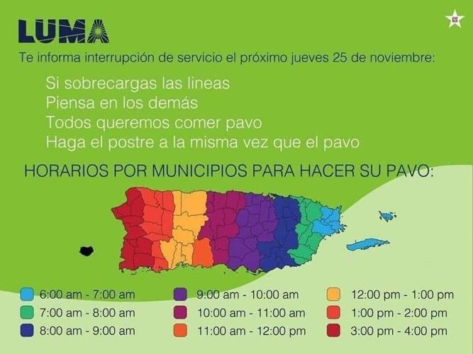 LUMA desmiente haber establecido horario de interrupción de servicio ...