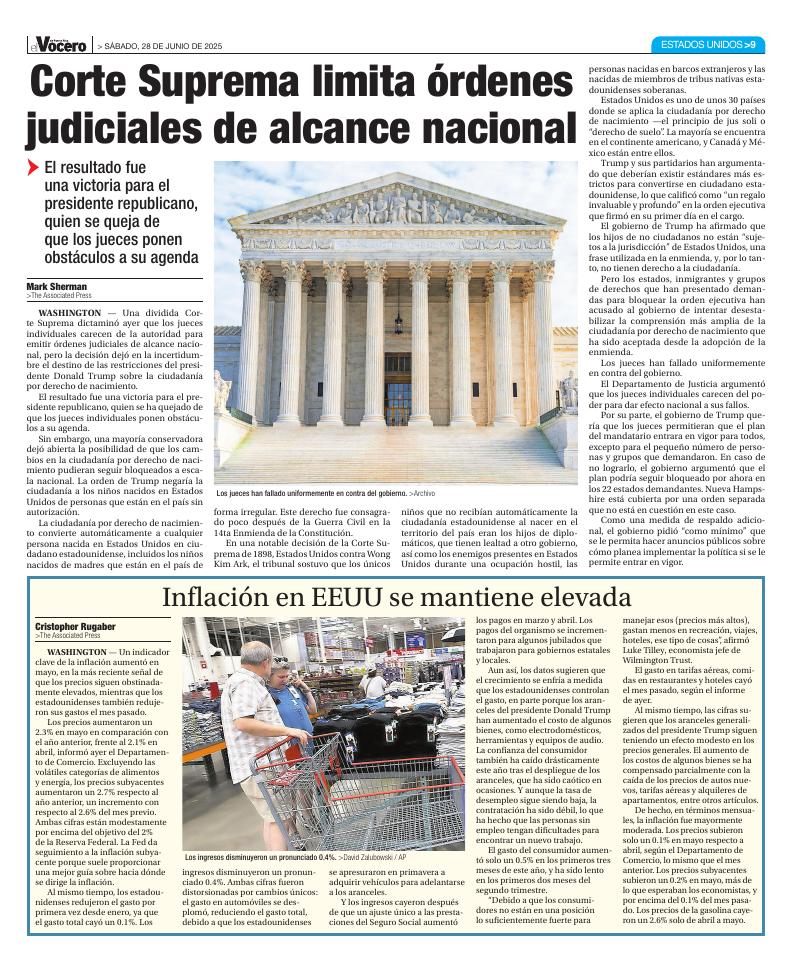 Page A9 | El Vocero | elvocero.com