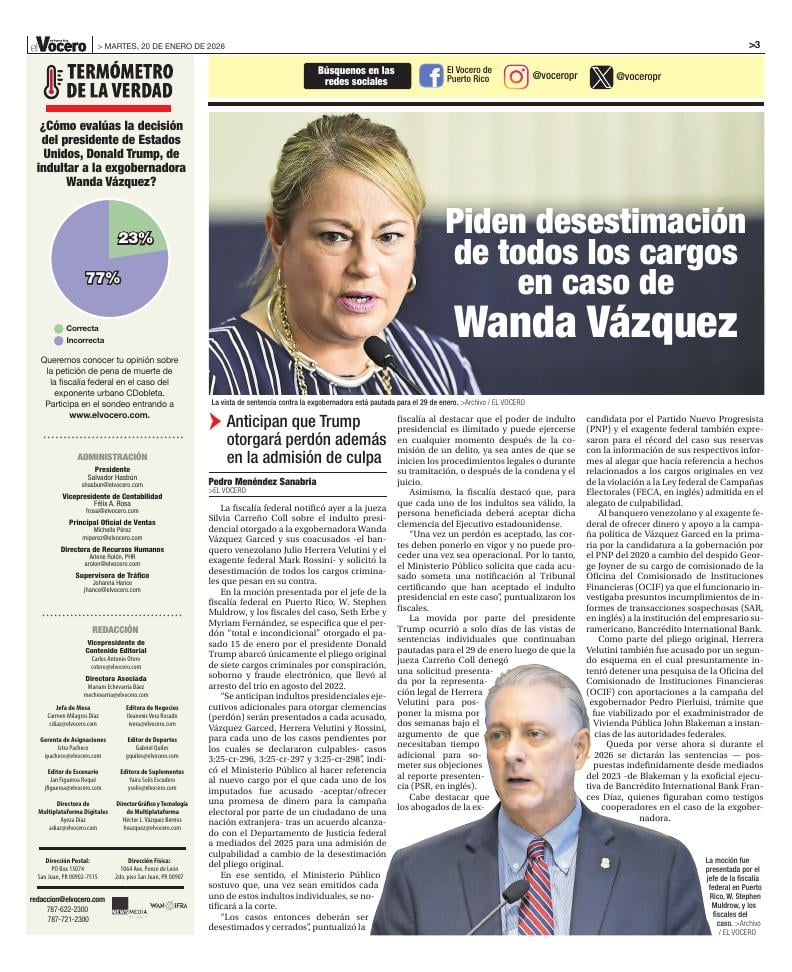Page A3 | El Vocero | elvocero.com