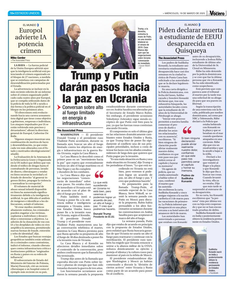 Page A10 | El Vocero | elvocero.com