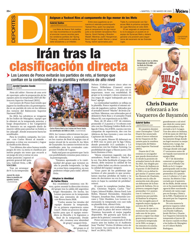 Page A22 | El Vocero | elvocero.com