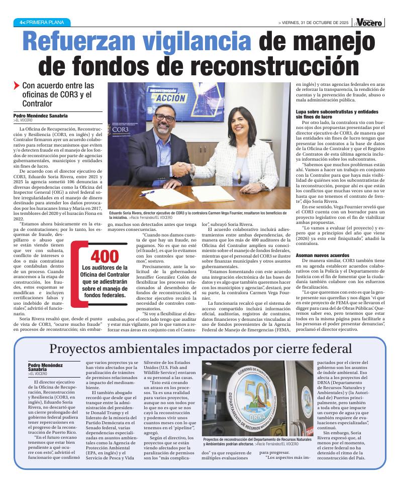 Page A4 | El Vocero | elvocero.com