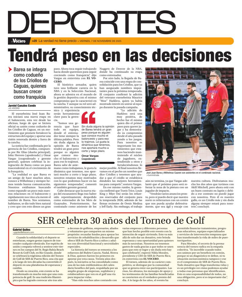 Page A29 | El Vocero | elvocero.com