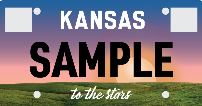 Kansas Department of Revenue unveils new personalized license plate ...