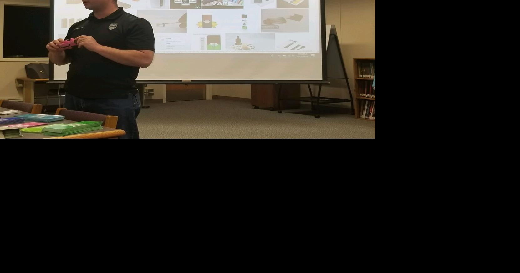 Vaping and addiction the topic of discussion at parent meeting | Gaz ...