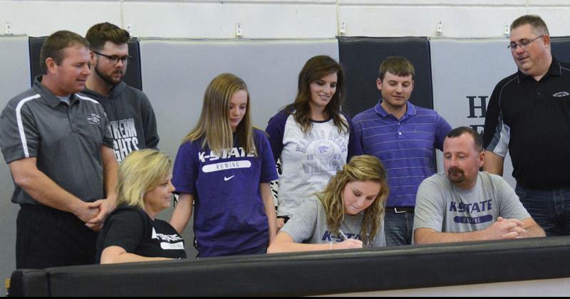 Northern Heights' Riley Houston signs LOI to row at K-State | Sports ...
