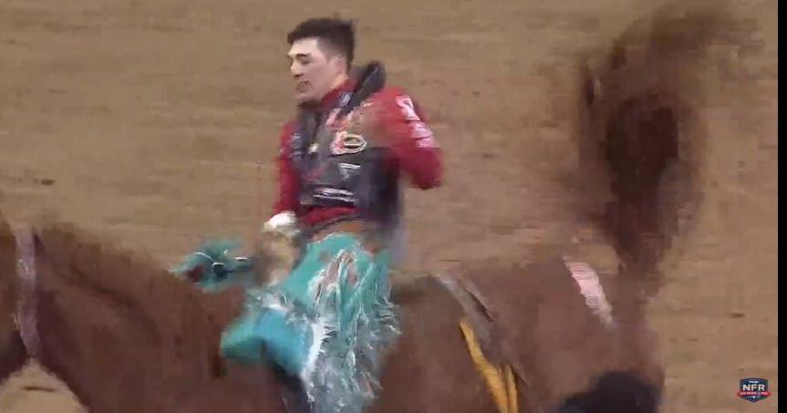 Pope on top: Waverly cowboy wins National Finals Rodeo bareback round ...