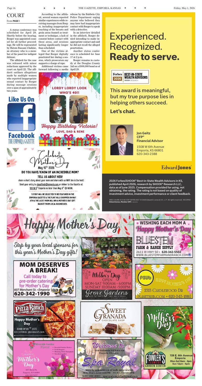 Page A01 | Emporia Gazette | emporiagazette.com