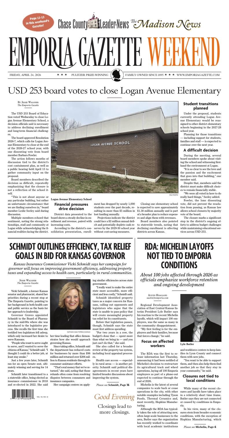 Page A01 | Emporia Gazette | emporiagazette.com