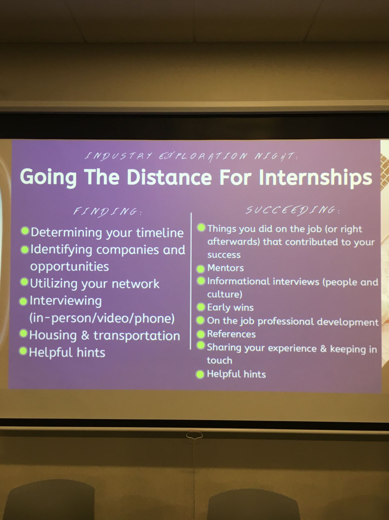 "Search, Secure and Succeed": Students Prepare to Apply for Internships ...