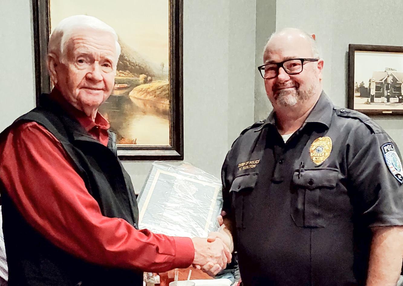 Crimestoppers show their appreciation for police chief | Enquirer ...