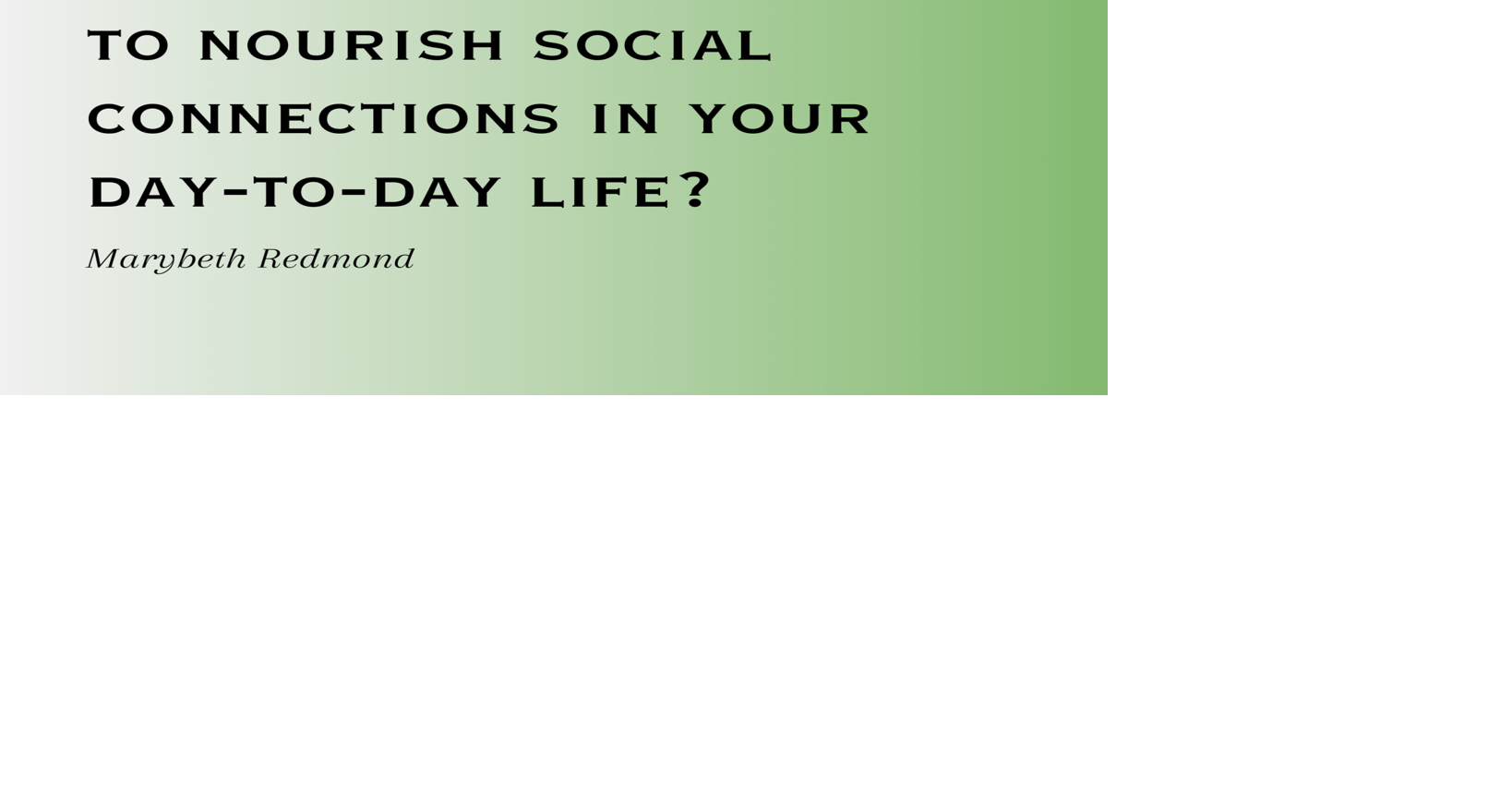 Column: Social connection as antidote to loneliness epidemic | Opinion ...