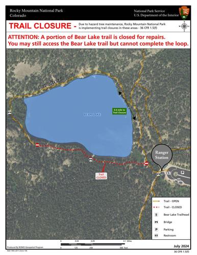 South Shore Section Of The Bear Lake Loop Trail In RMNP Temporarily ...