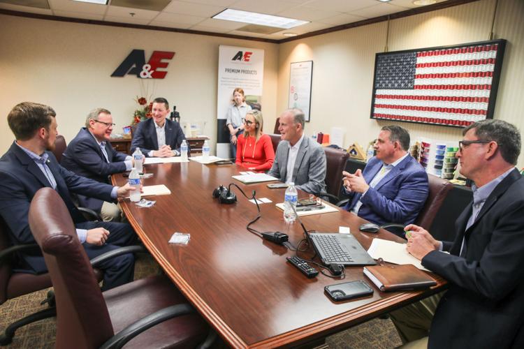 U.S. Rep. Tim Moore tours global thread maker American & Efird ...