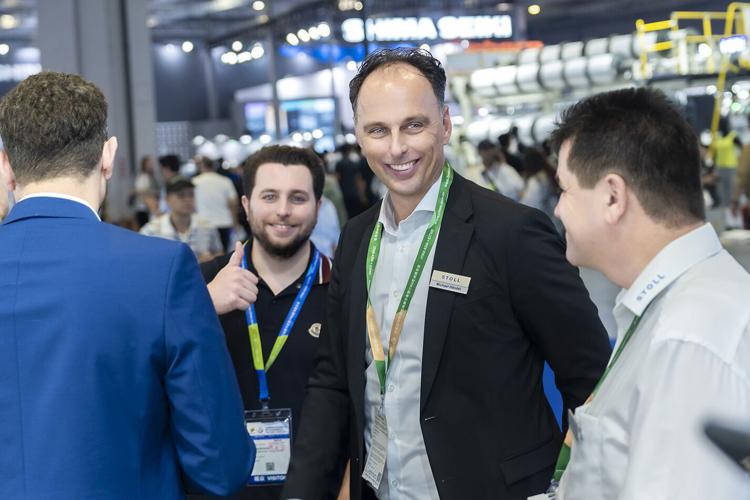 STOLL VP reflects flat knitting demonstration at ITMA Asia + CITME ...