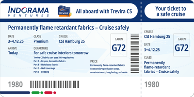 All aboard with Trevira CS®: Exhibiting IMO-tested flame-retardant ...