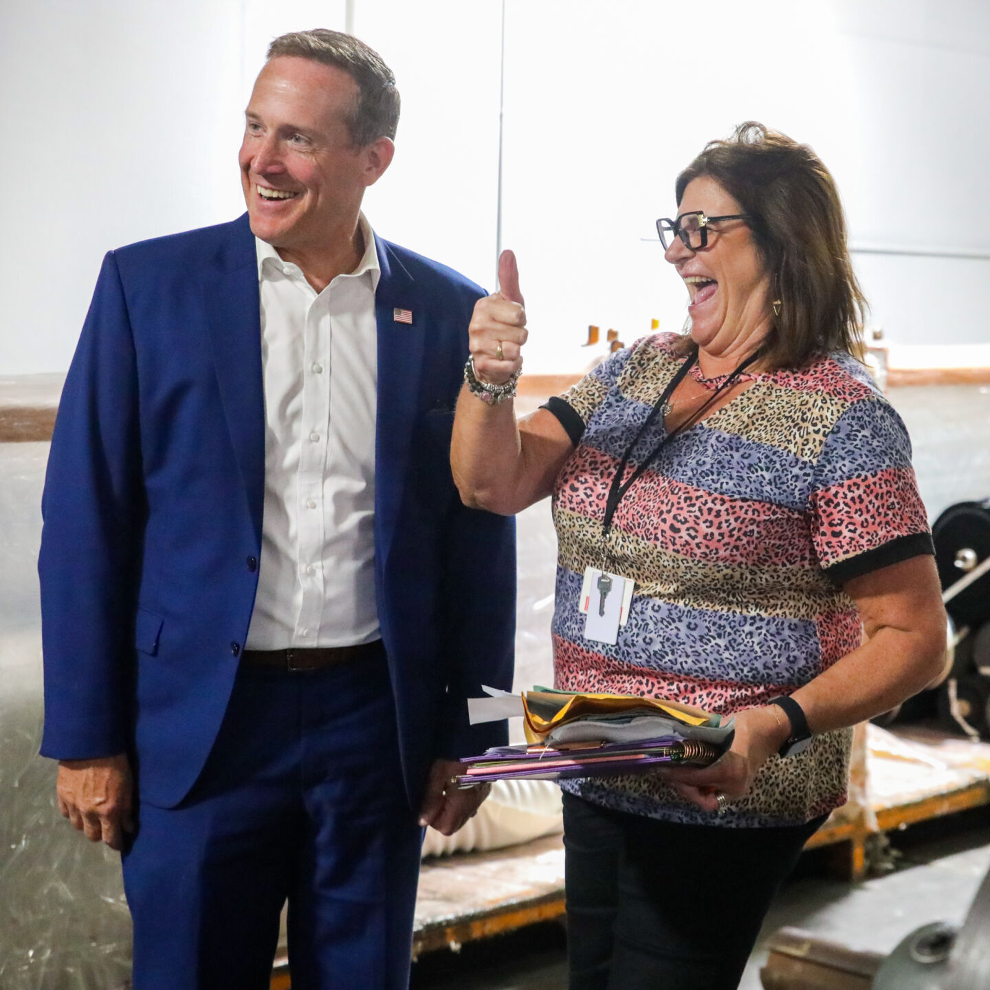 Elevate Textiles’ Burlington division hosts Sen. Budd for plant tour ...