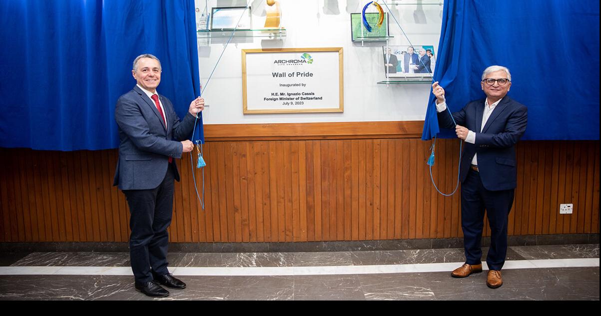 Foreign minister of Switzerland visits Archroma in Pakistan | Industry ...