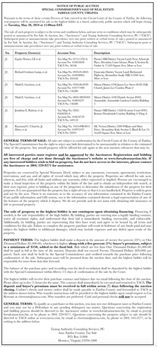 Public Auction Notice | Public Notices | fairfaxtimes.com