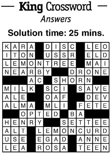 Crossword Puzzle Answers - Week of May 8, 2026 | Crossword ...