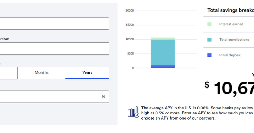 Online savings calculators are a helpful tool for students learning to ...