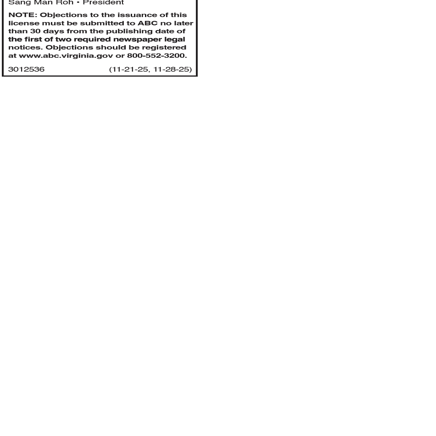 Pike Kitchen ABC Notice | Public Notices | fairfaxtimes.com