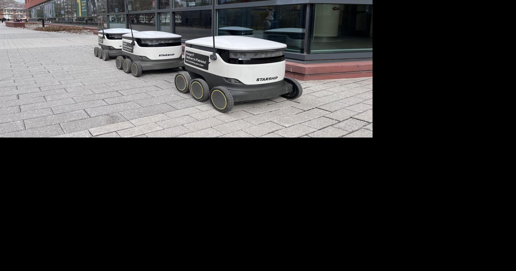 GMU celebrates 4 years of Starship robot deliveries | Fairfax County ...