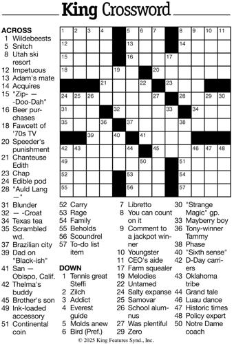 impetuous crossword