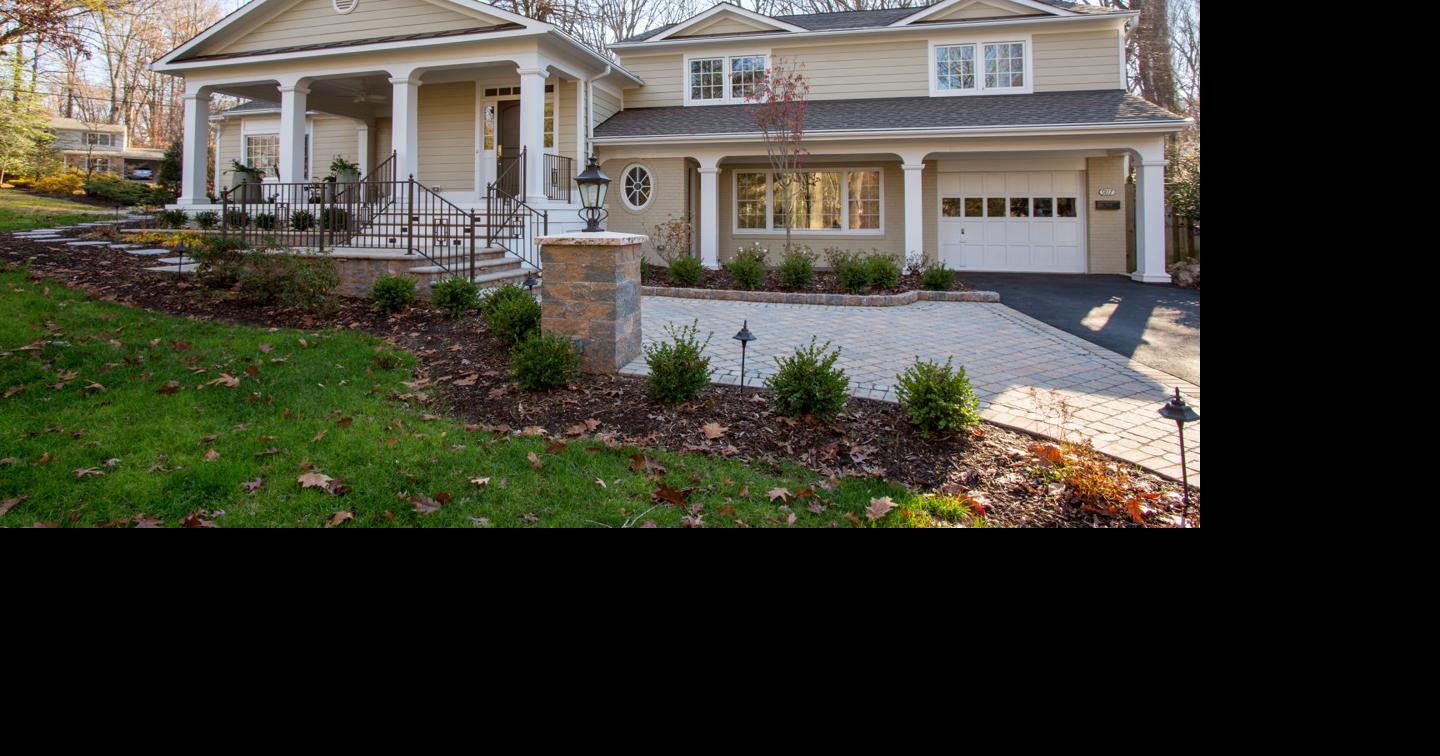 split entry front porch ideas