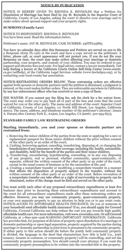 Notice of Publication - Family Law Summons | Public Notices ...