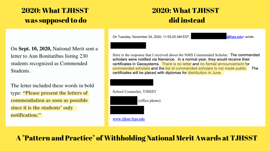 As TJHSST is investigated, an email from 2020 reveals a ‘pattern and ...