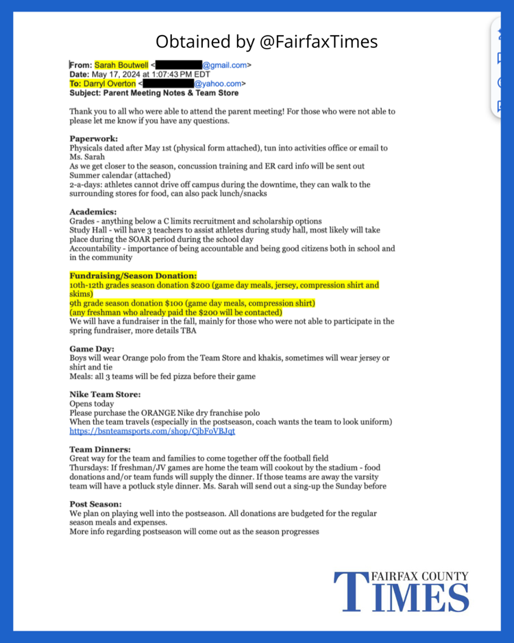 High school recruiting scandal, bullying alleged at Hayfield | Fairfax County | fairfaxtimes.com