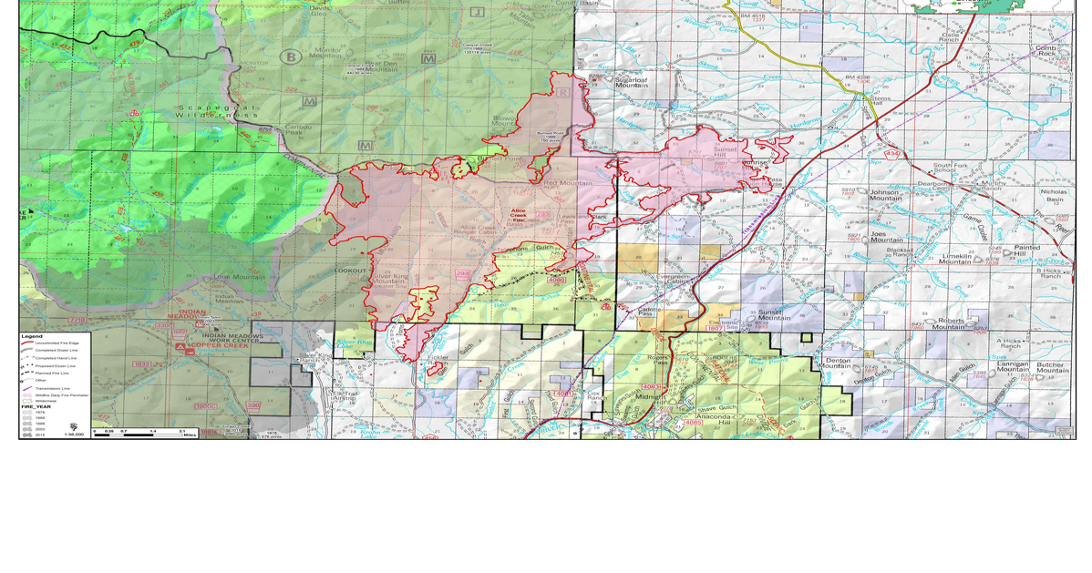 Alice Creek Fire Map for 9/7 | | fairfieldsuntimes.com