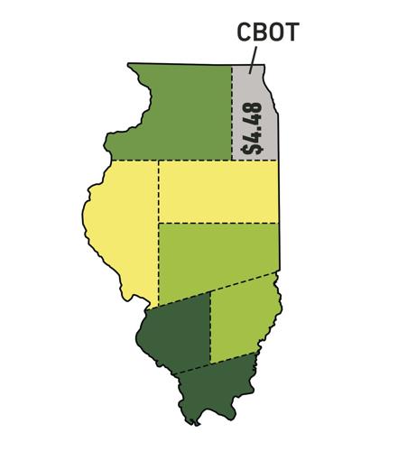 Corn basis map | | farmweeknow.com