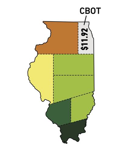 Soybean basis map | | farmweeknow.com