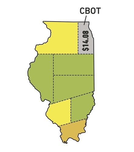 Soybean basis map | | farmweeknow.com
