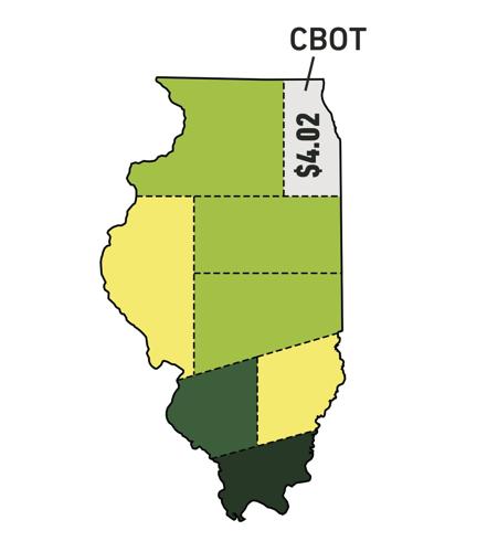 Corn basis map | | farmweeknow.com