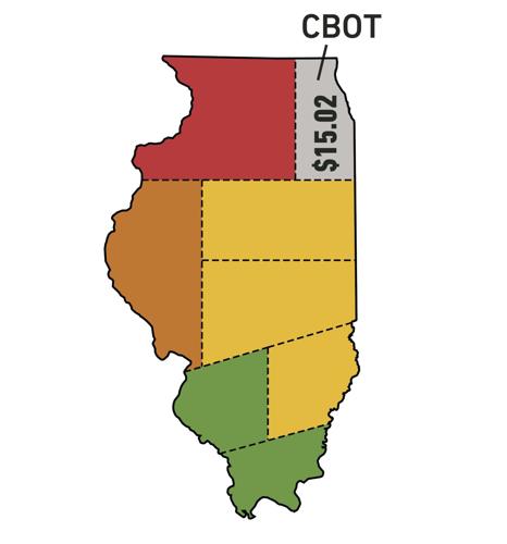 Soybean basis map | | farmweeknow.com